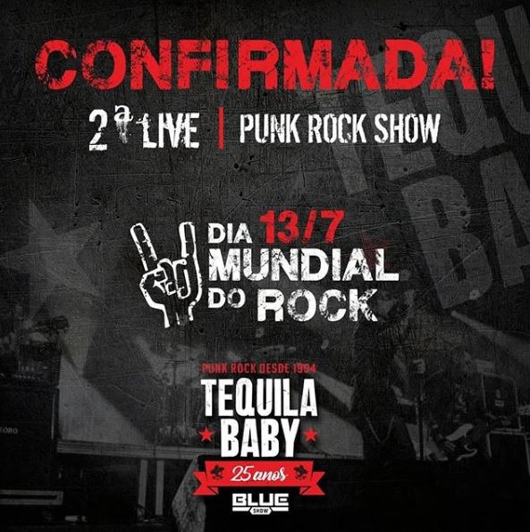 Tequila Baby prepara live histórica para o Dia Mundial do Rock – Drops ...